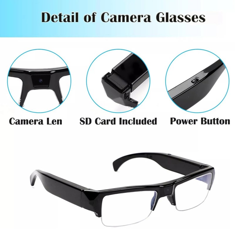 View HD spy camera sunglasses Memory Not included