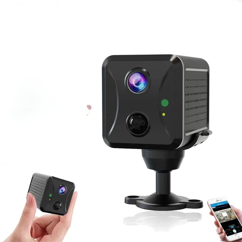 Mini surveillance camera with motion detector and built-in microphone ...